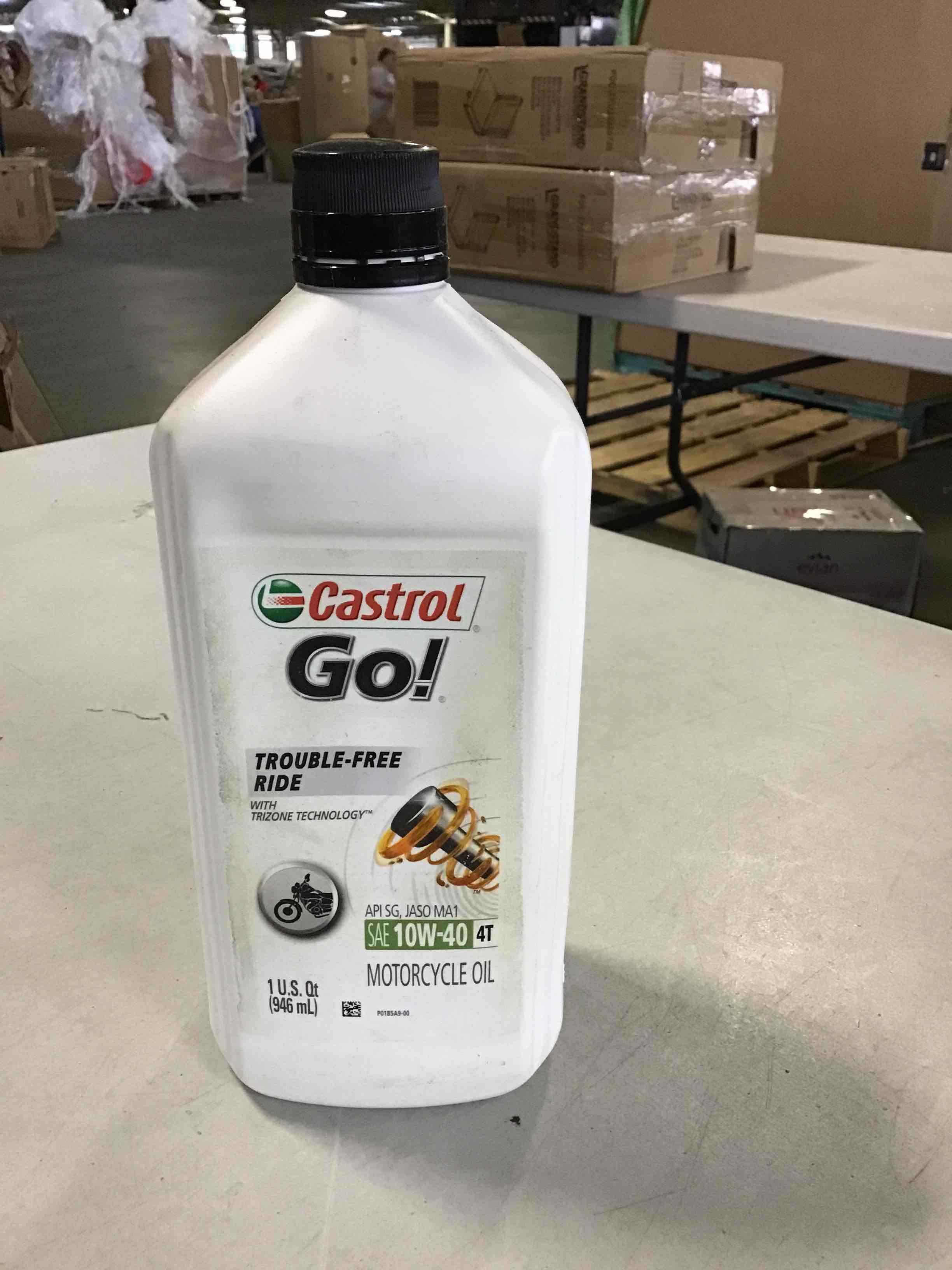 Castrol GO! 10W-40 Conventional Motorcycle Oil 1 Quart