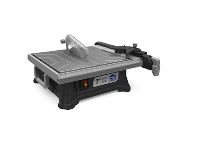 Project Source 4.8-Amp 7-in-Blade Corded Wet Tabletop Tile Saw