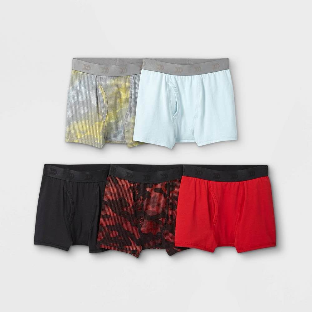 Boys' 5pk Cotton Boxer Briefs - a in Motion™