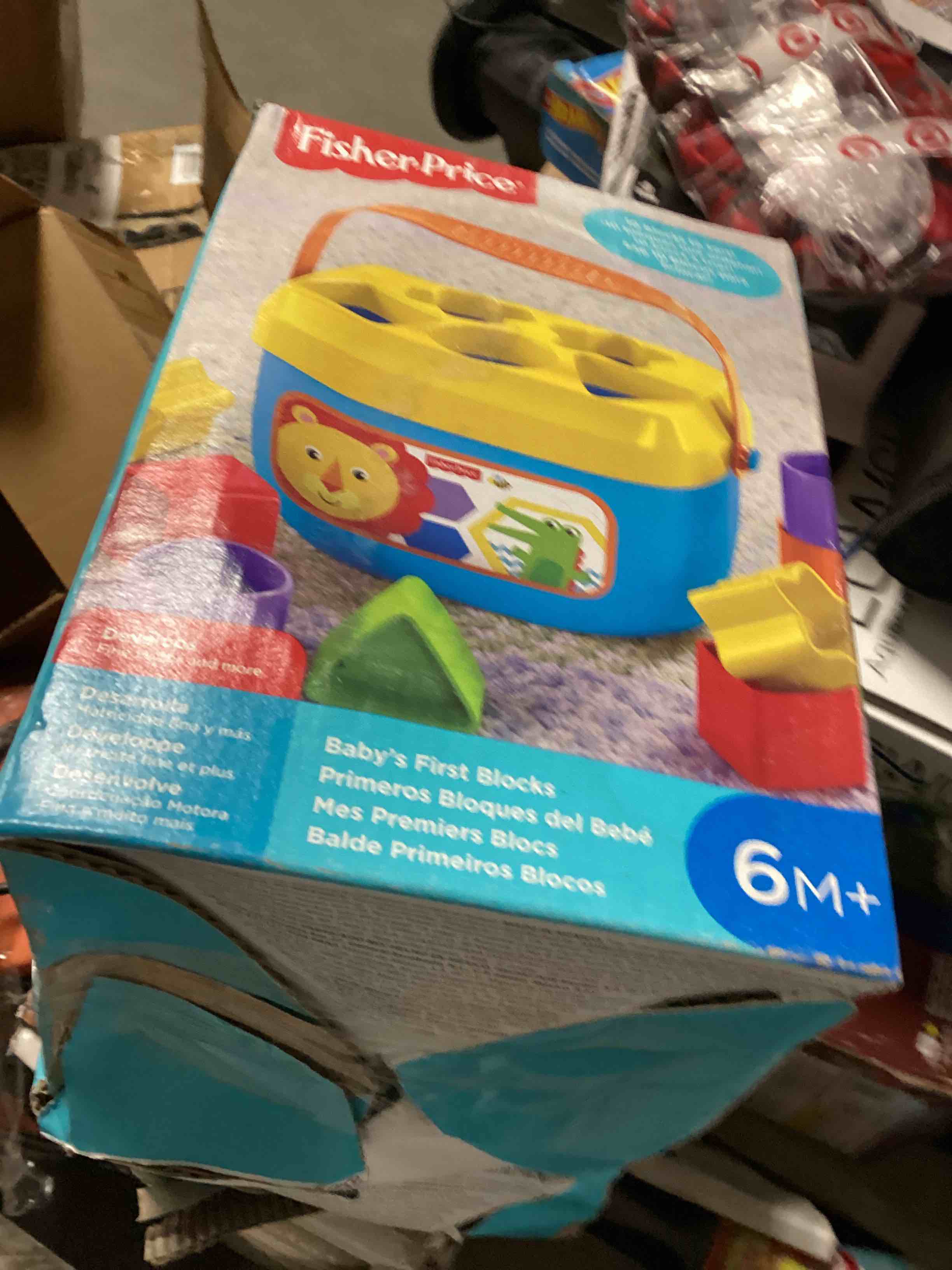 Fisher-Price Stacking Toy Baby's First Blocks Set of 10 Shapes for ...