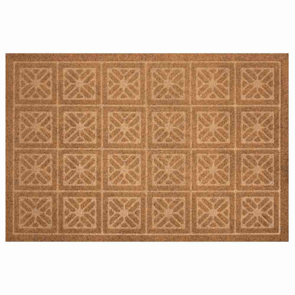 2'x3' Geometric Doormat Tan - Multy Home LP