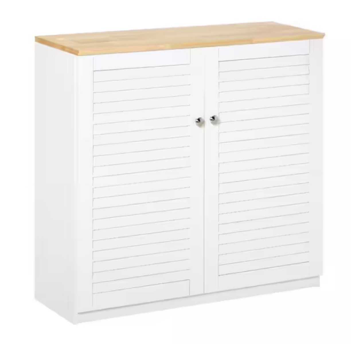 HOMCOM (Brand Rating: 3.8/5) White Storage Cabinet Kitchen Sideboard ...