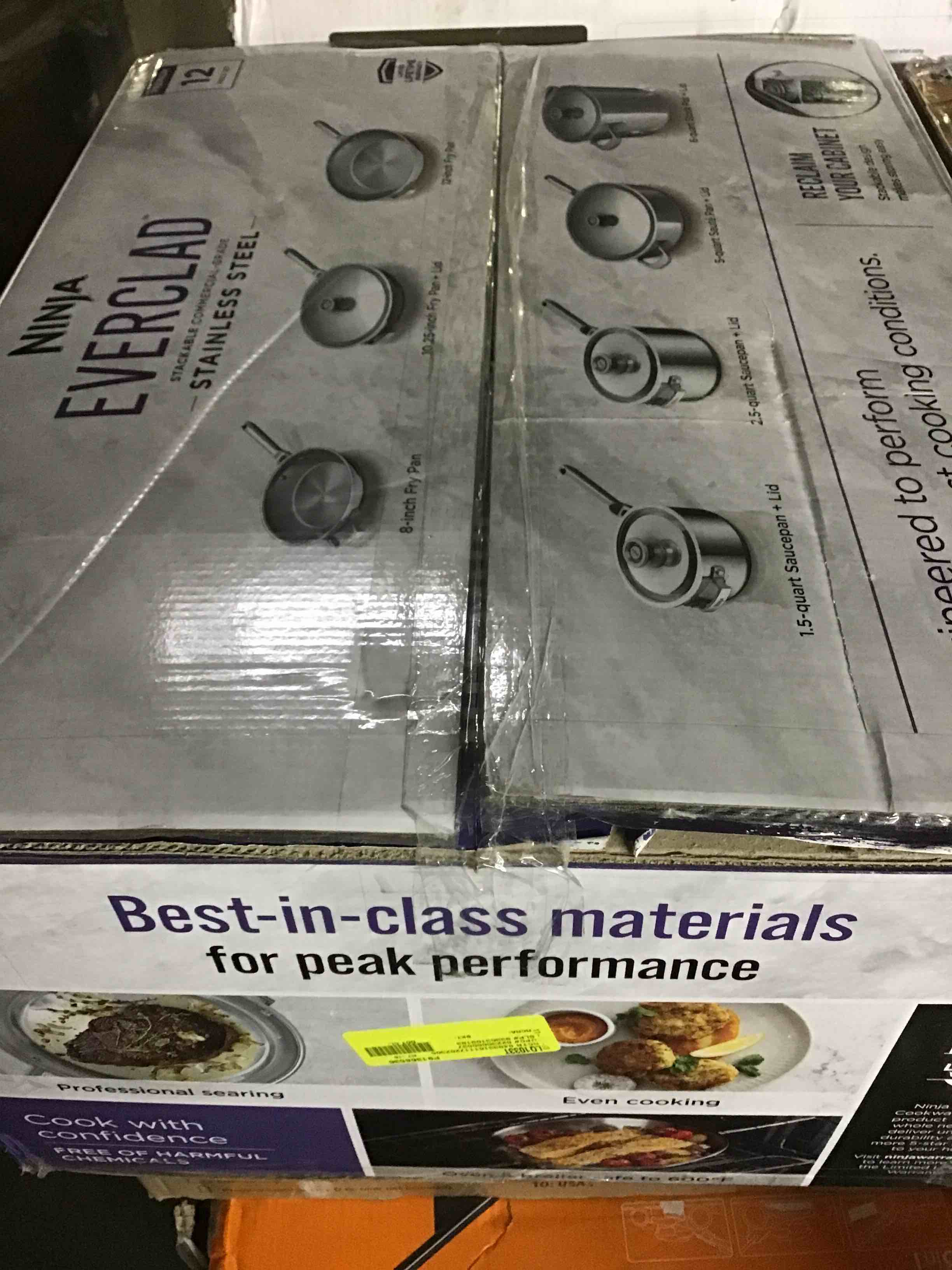 Ninja EverClad 10-Piece Tri-Ply Commercial-Grade Stainless Steel Cookware