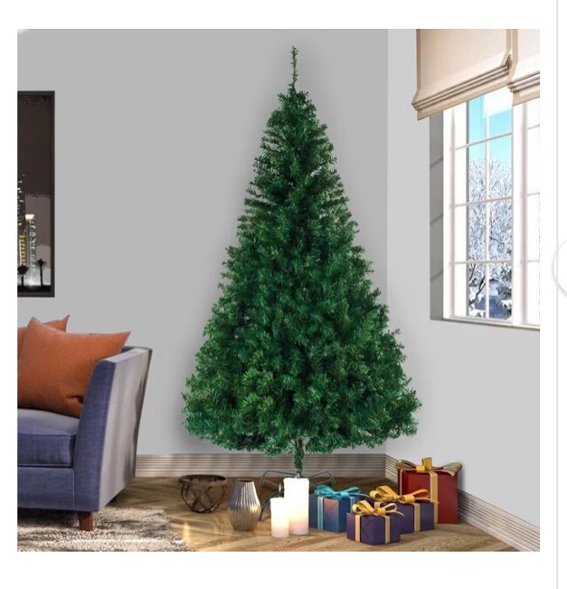 Christmas Gift! Christmas Tree Green Prelit Artificial Full Spruce Xmas ...