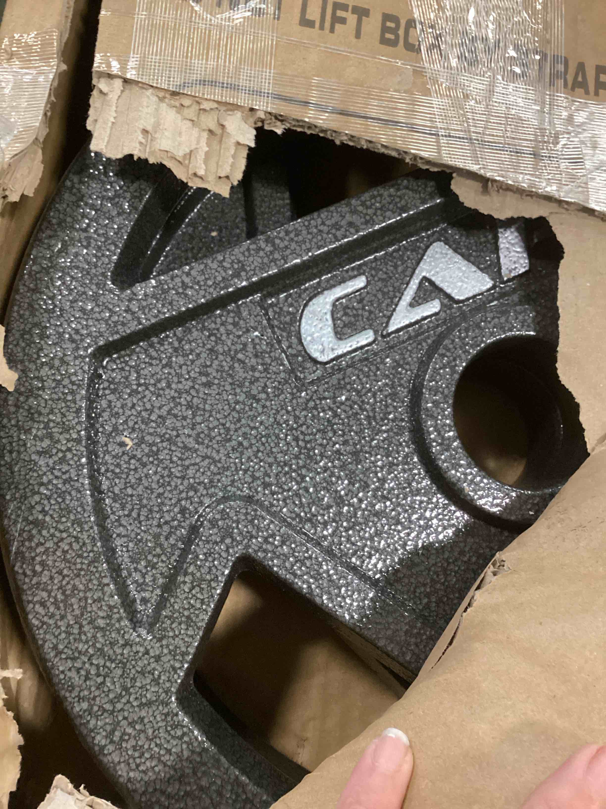 Cap Two 35 Pound Weights