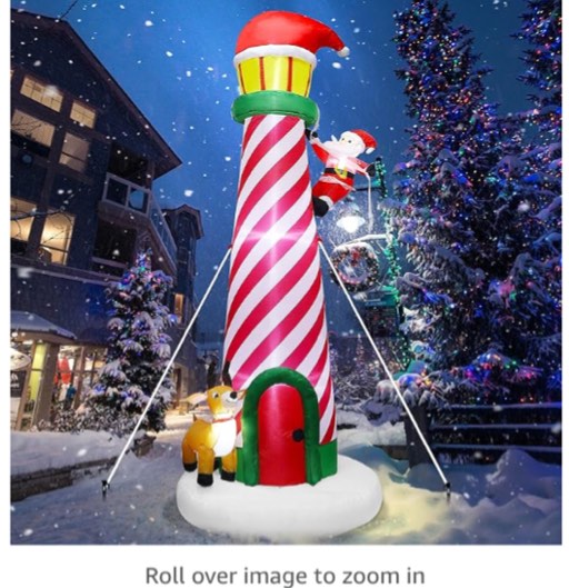 Lulu Home 9.8FT Christmas Inflatable Decorations, Giant Blow Up ...