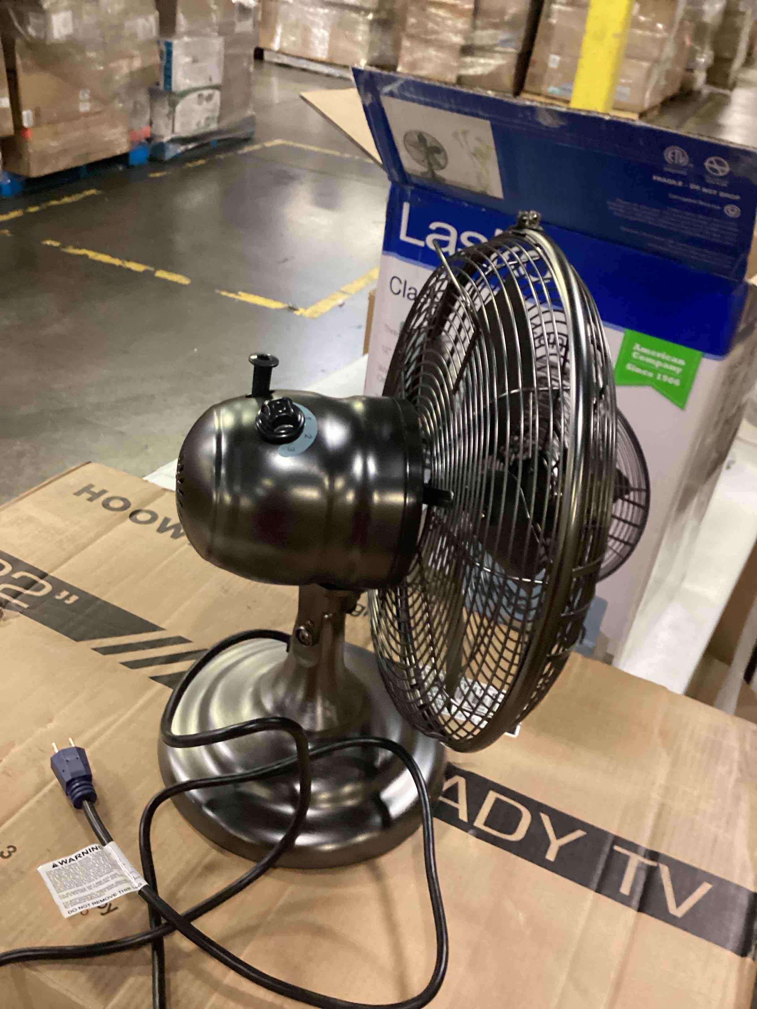 Lasko Oscillating Table Top Fan, Portable, 3 Quiet Speeds, for Bedroom ...