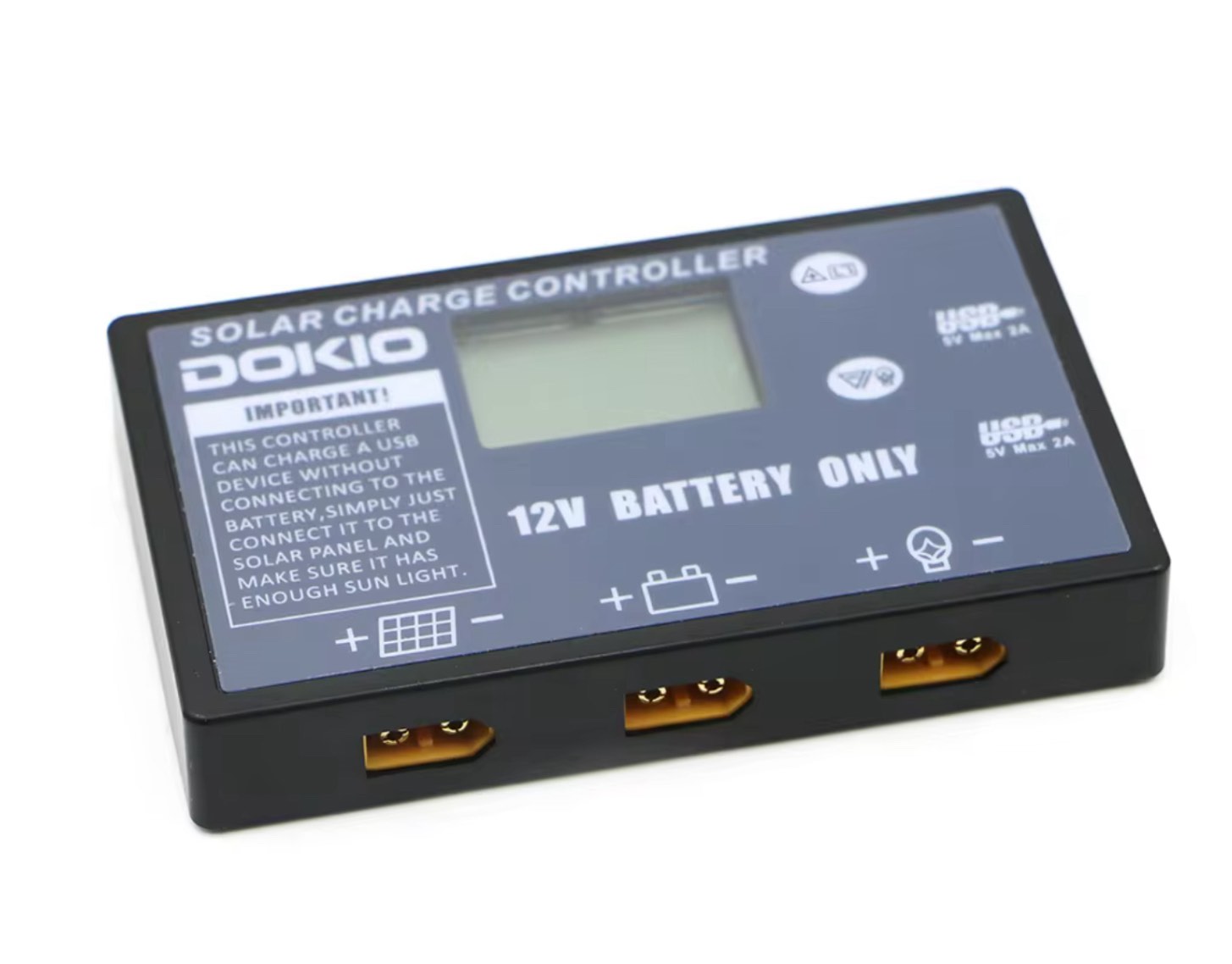 DOKIO Flexible folding solar panel Dedicated Solar controller for 12V ...