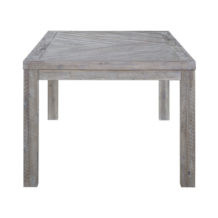 Alexandra Solid Wood Rectangular Dining Table in Rustic Latte