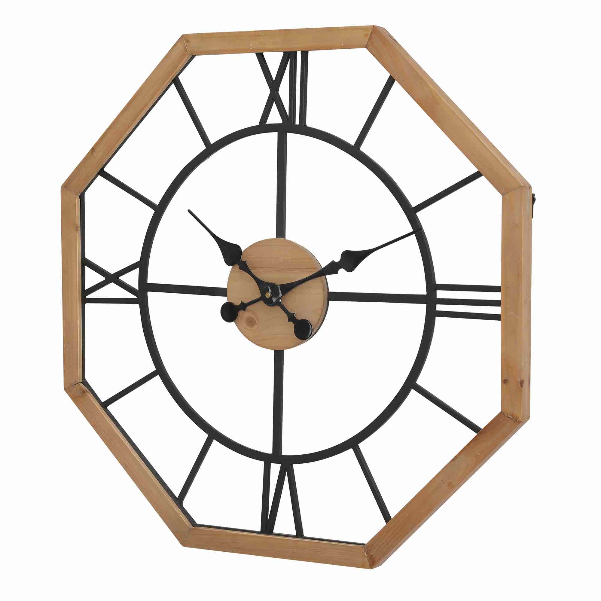 Jasere Octagon Wood Wall Clocks