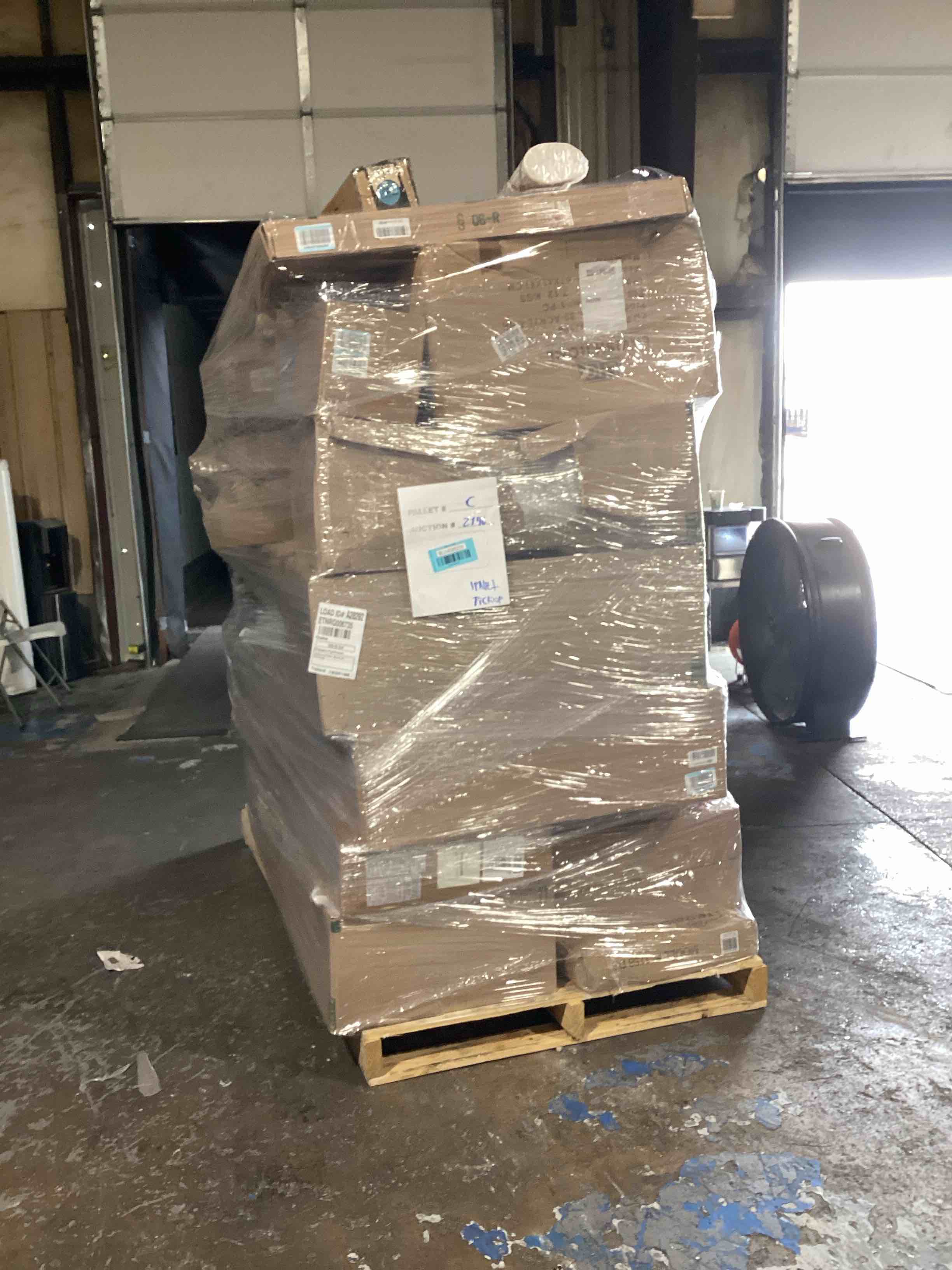 C)1 skid pallet boxes surprise ( good condition or as is ) 40 or more