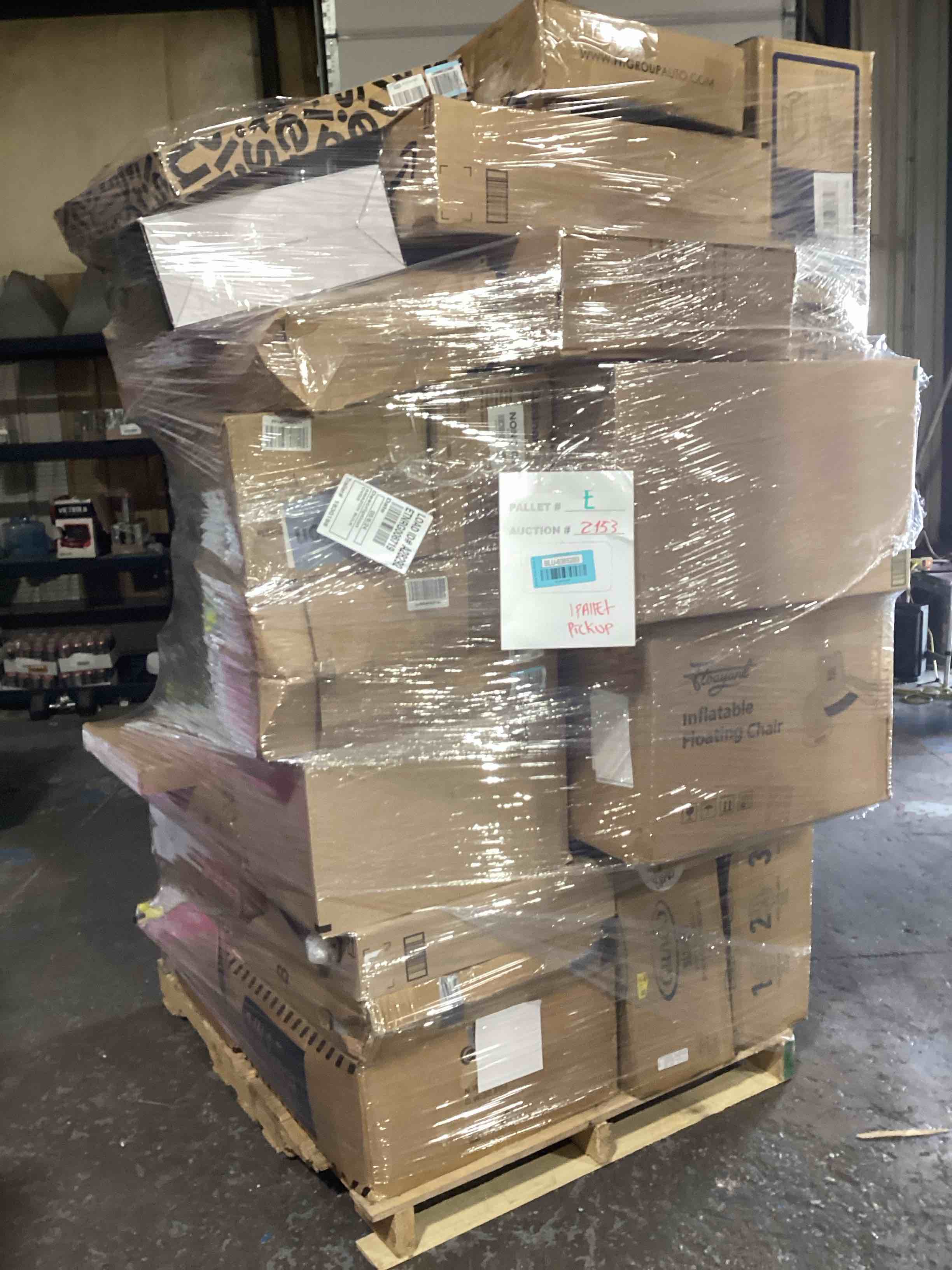 E1 skid pallet boxes surprise ( good condition or as is ) 30 items or more