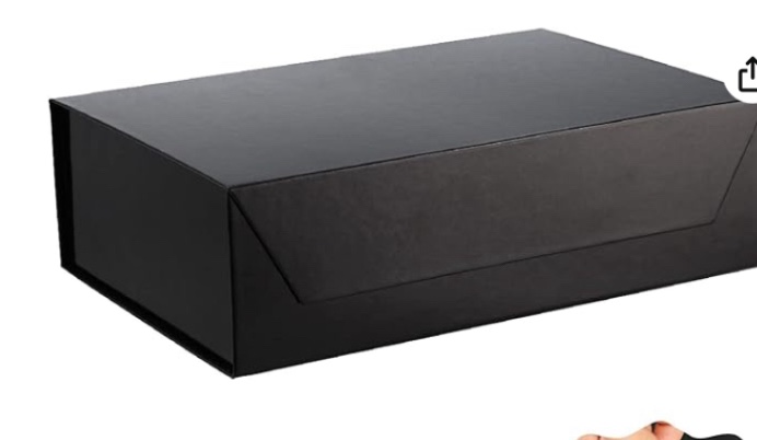 5 Large Gift Boxes 13x8.7x3.9 Inches, Black Gift Boxes with Lids ...
