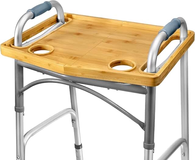 Medical king Walker Tray Table with Cup Holder Mobility Table Tray for ...