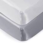 Pro Goleem Satin Bassinet Sheet 2 Pack Great for Baby Hair Soft Silk ...