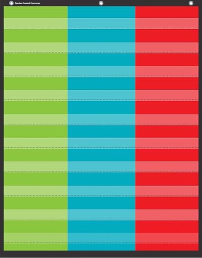 3 Column Pocket Chart (34" x 44"), TCR20324
