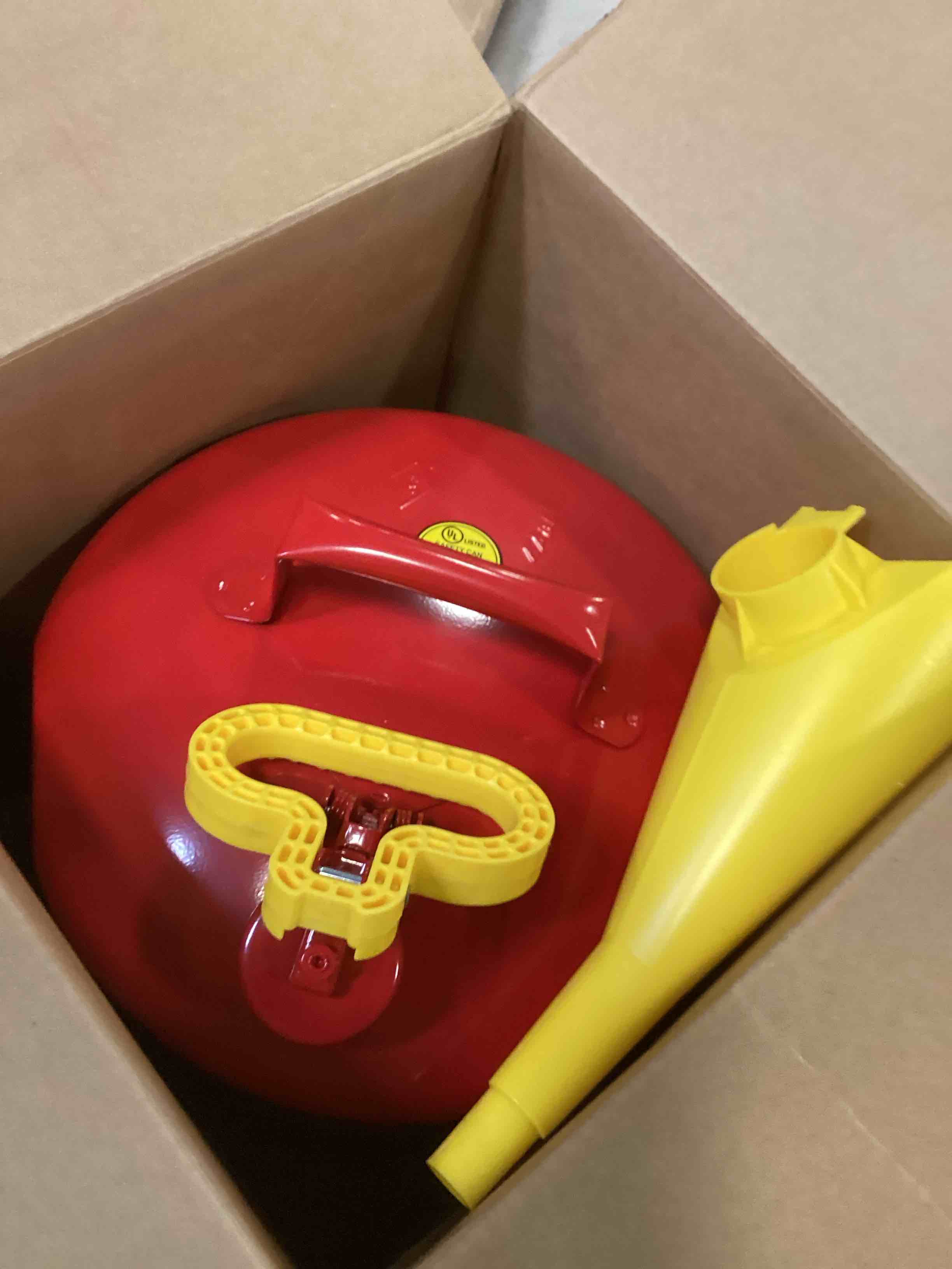 Eagle UI-50-FS Red Galvanized Steel Type I Gasoline Safety Can with ...