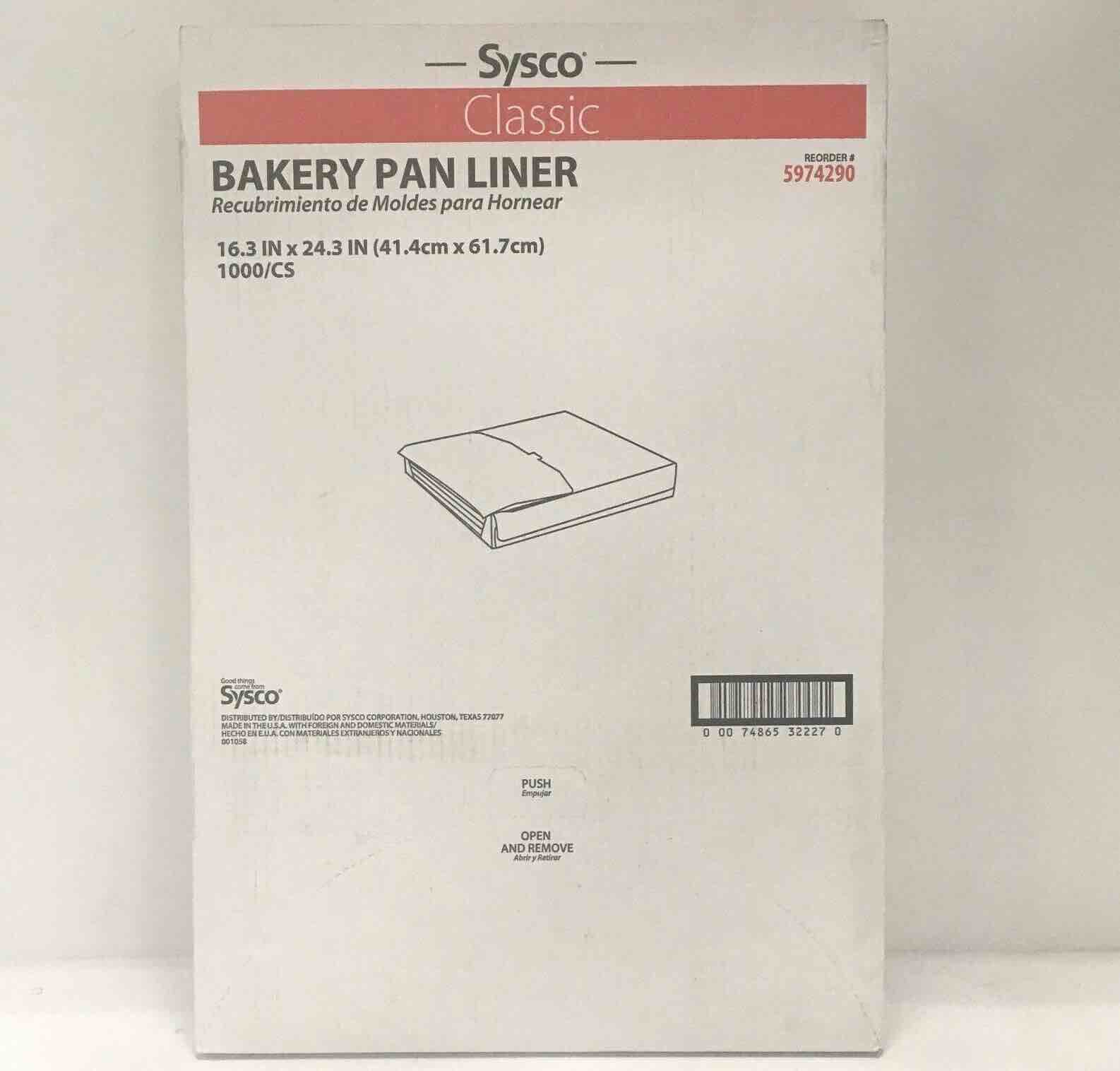 Sysco baker pan liner 5974290