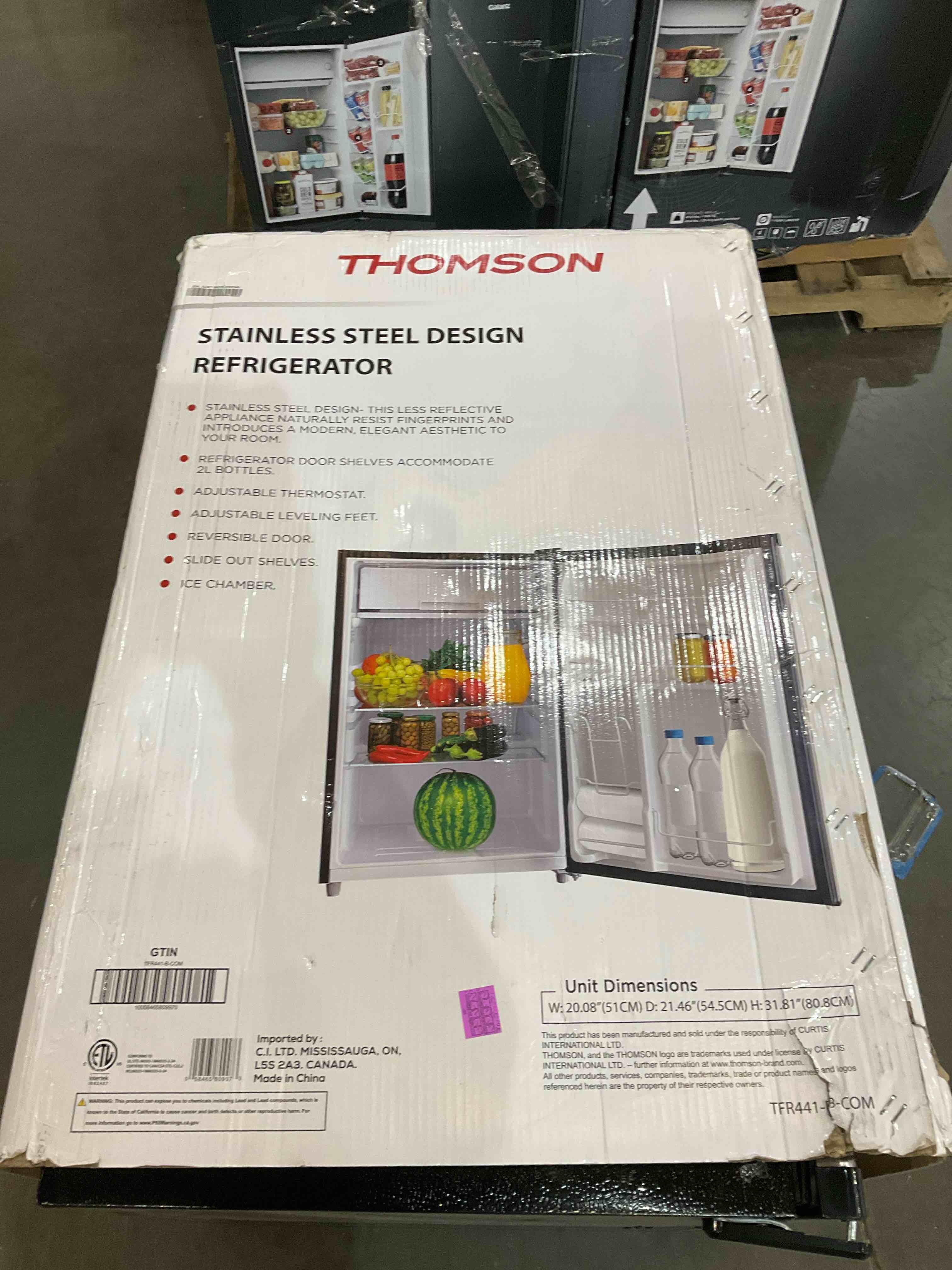 Thomson stainless steel design refrigerator