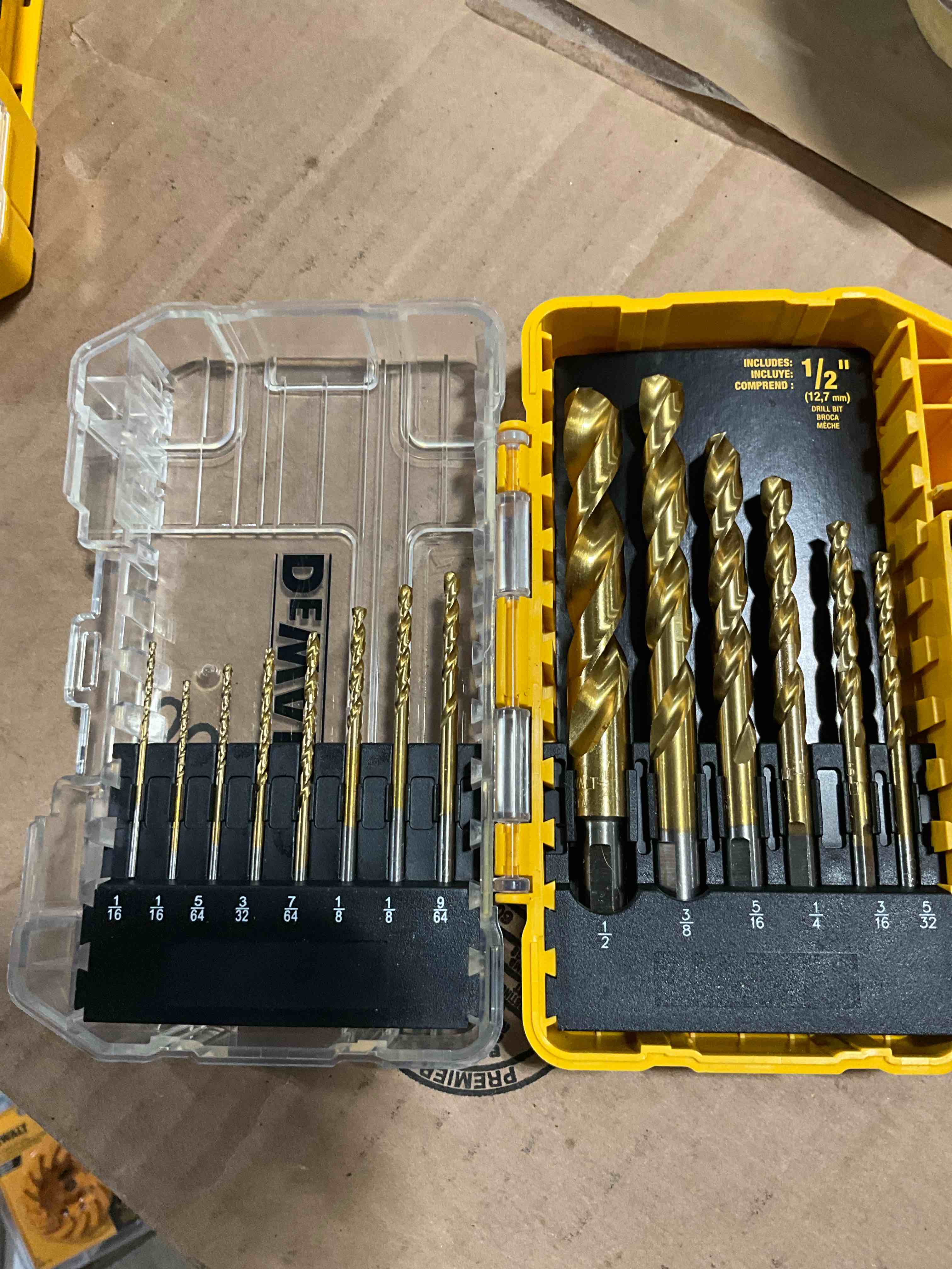 DEWALT Drill Bit Set, Titanium Nitride Coated, 14-Piece (DW1354)