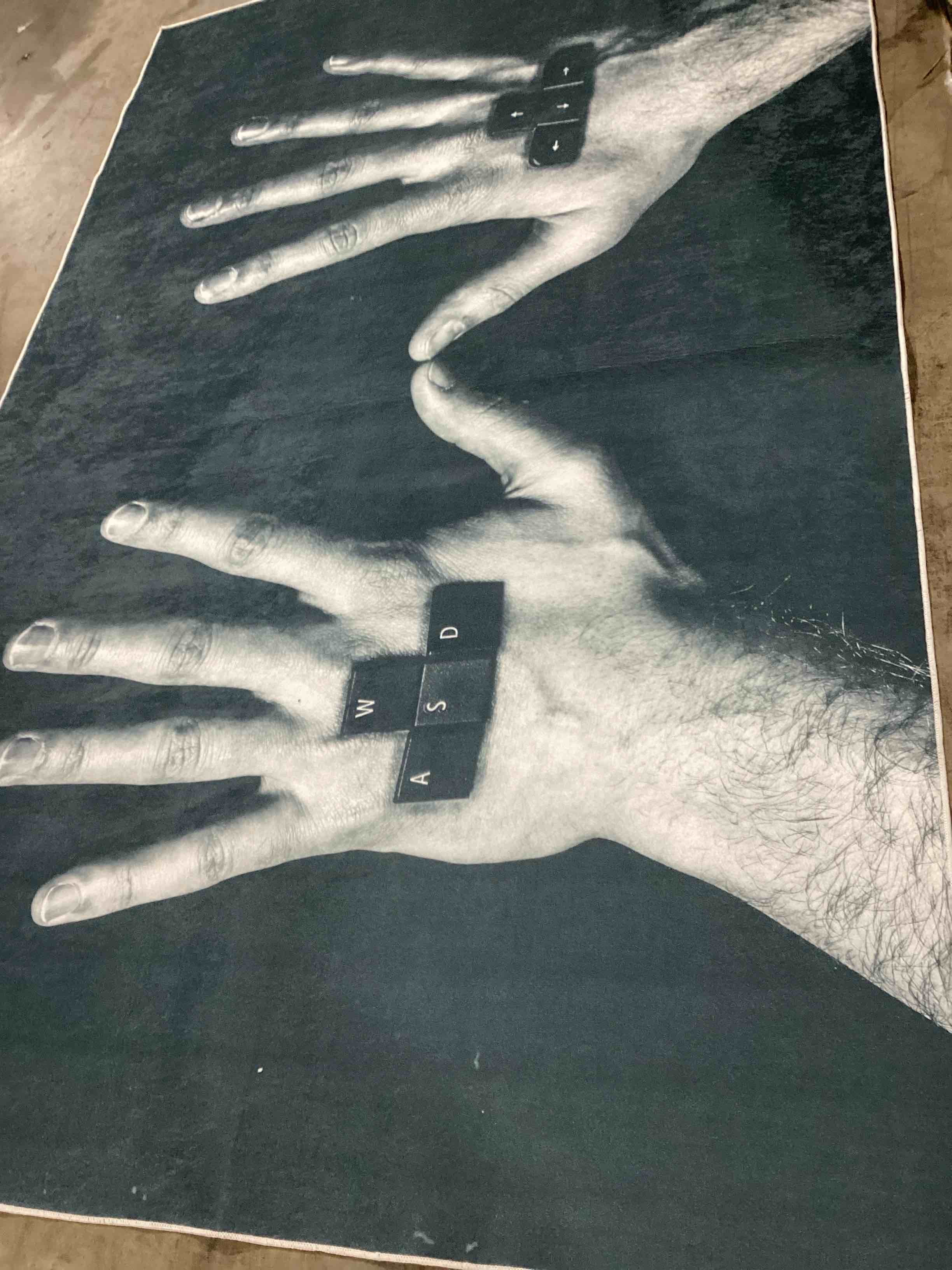 Bloody Hand Rug & Home Decor - Living Room Rug, Horror Rugs for Bedroom ...