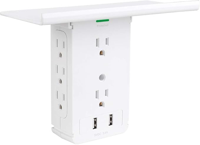 socket shelf. similar item to Socket Wall Shelf-CFMASTER 10 Port Surge ...