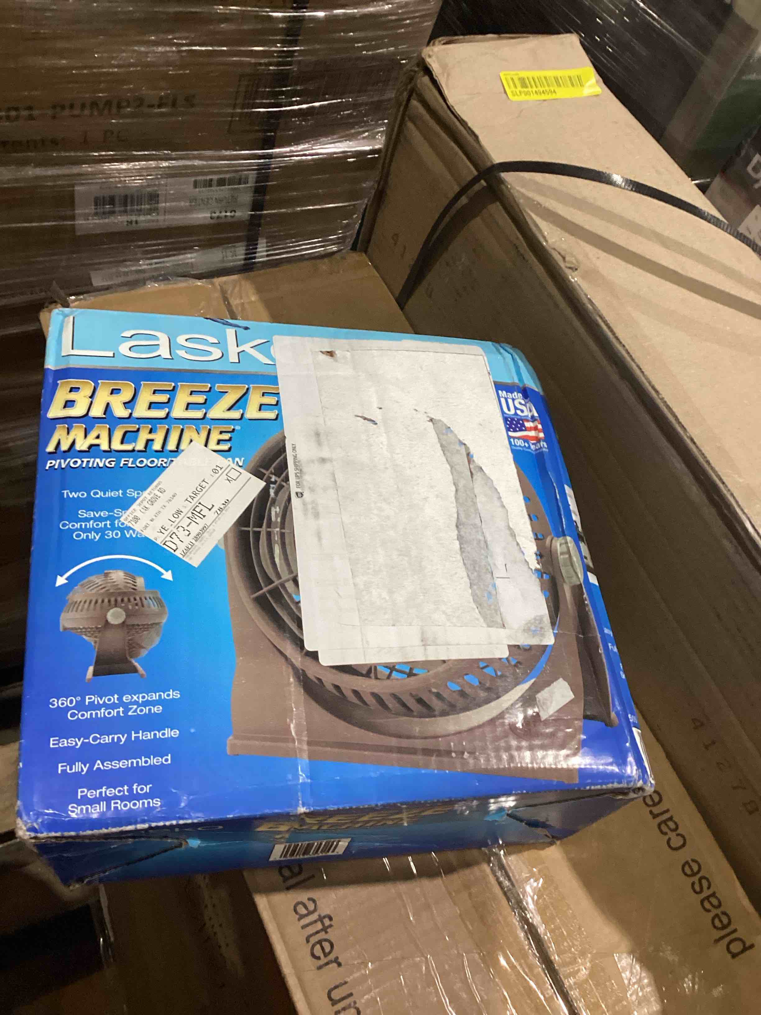 lasko breeze machine pivoting fan