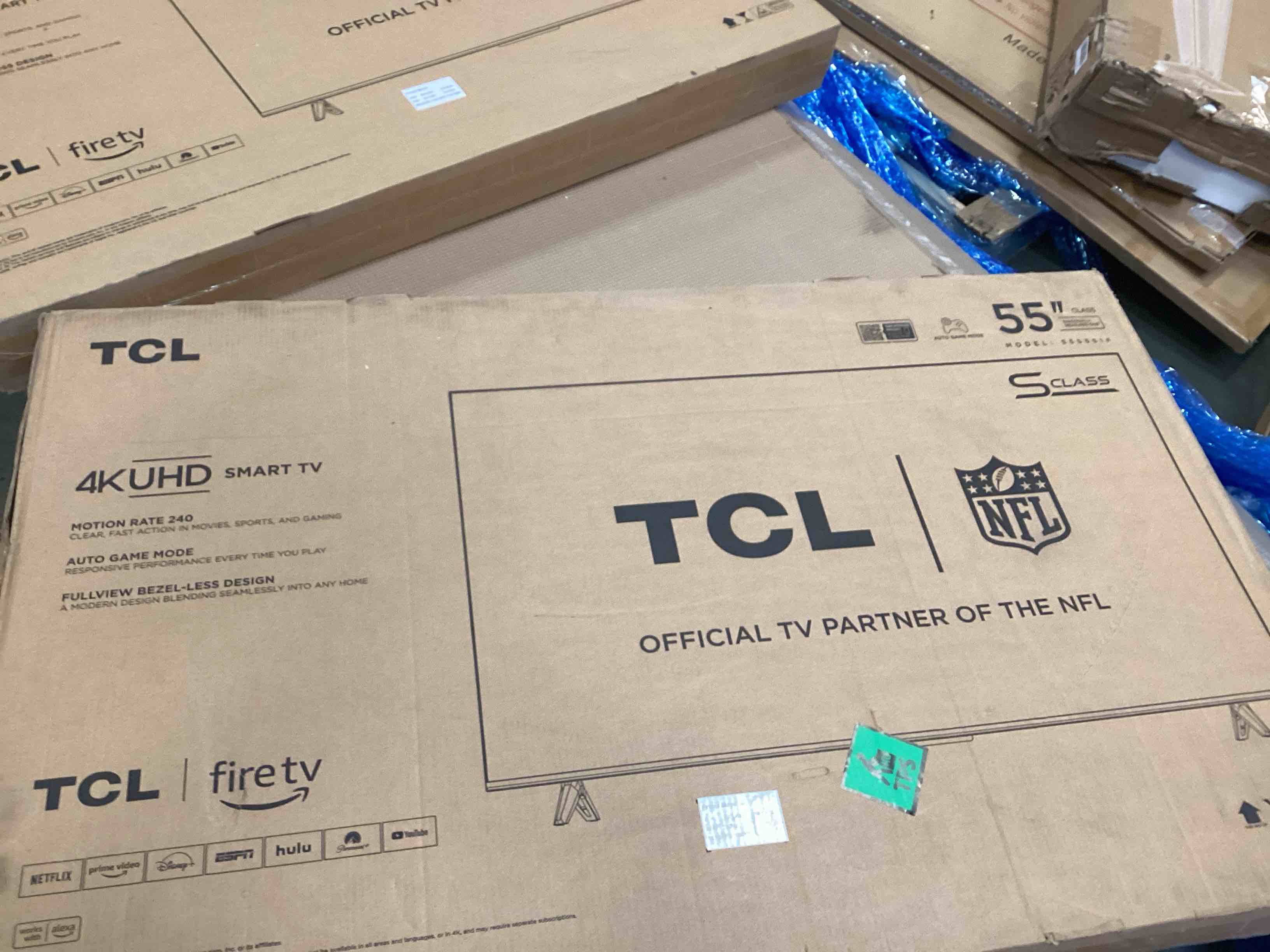 TCL 55-Inch Class S5 UHD 4K LED Smart TV with Fire TV (55S551F, 2024 Model), Dolby Vision, HDR ...