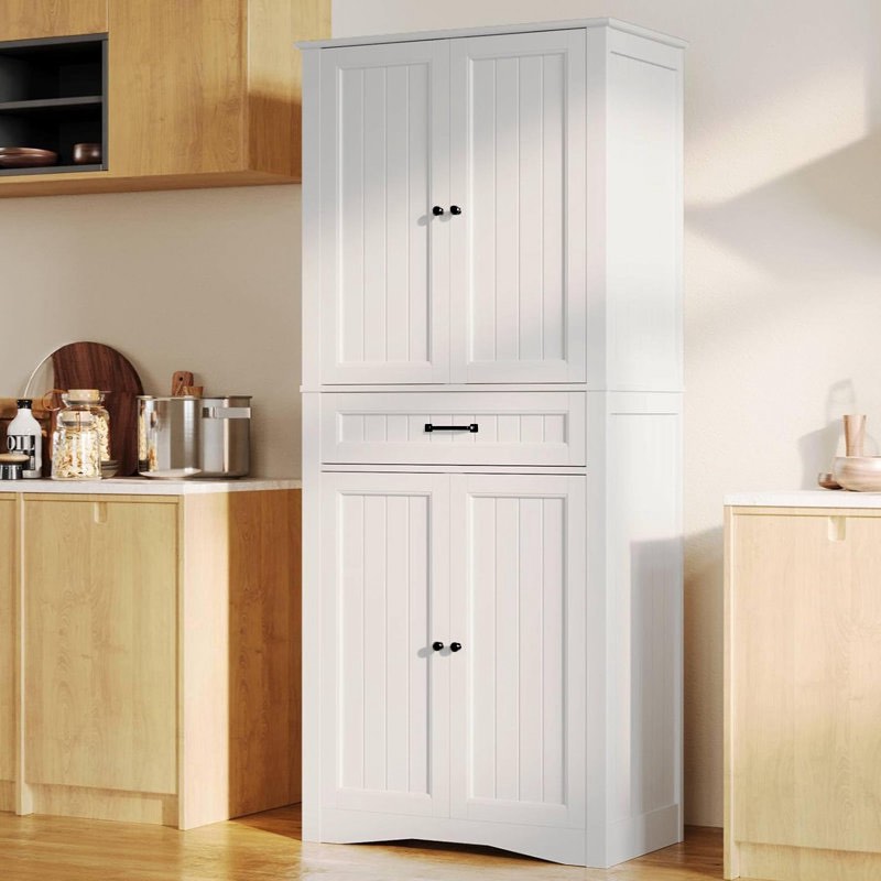 (black) (may be incomplete) 71 Inch Tall Storage Cabinet, Kitchen ...