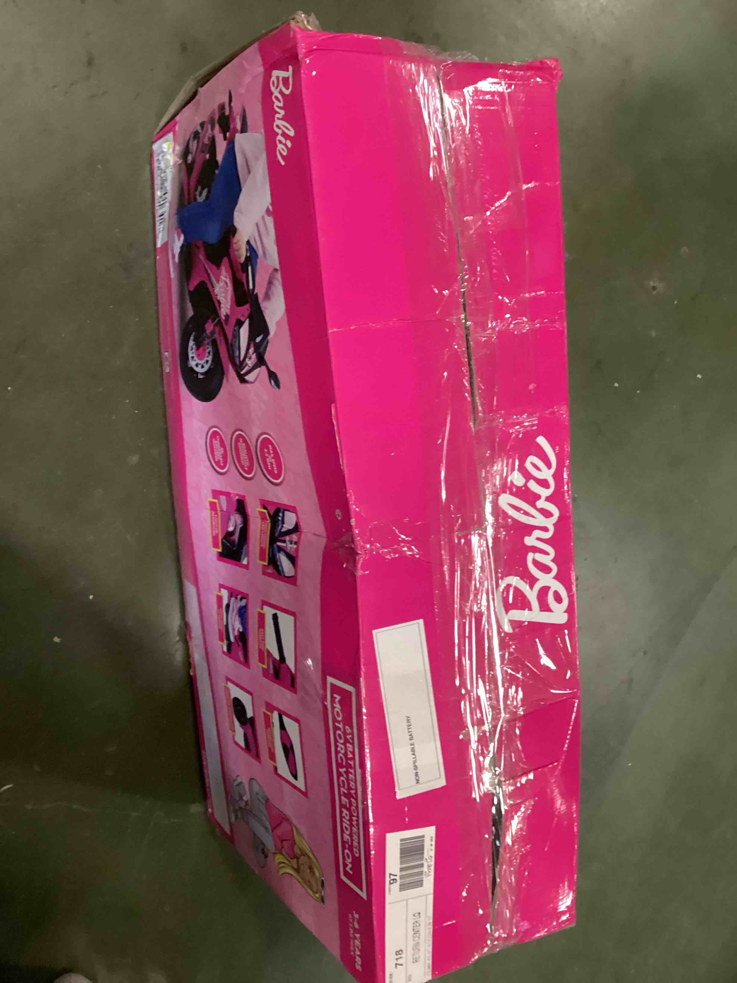Barbie by Flybar, 6 Volts Motorcycle Ride on, for Kids, Ages 3+ Years ...