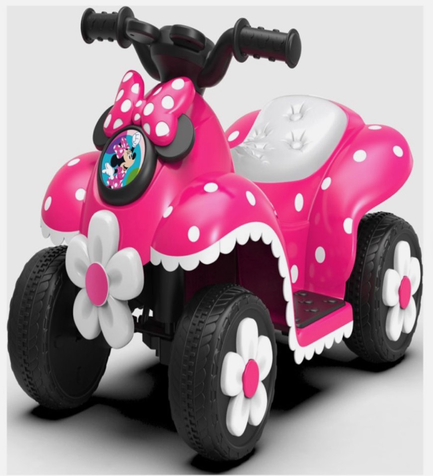 Minnie mouse quad 6V battery operated Quad Best Ride On Cars for kids ...