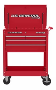 U.S GENERAL 30” 4 drawer tech cart