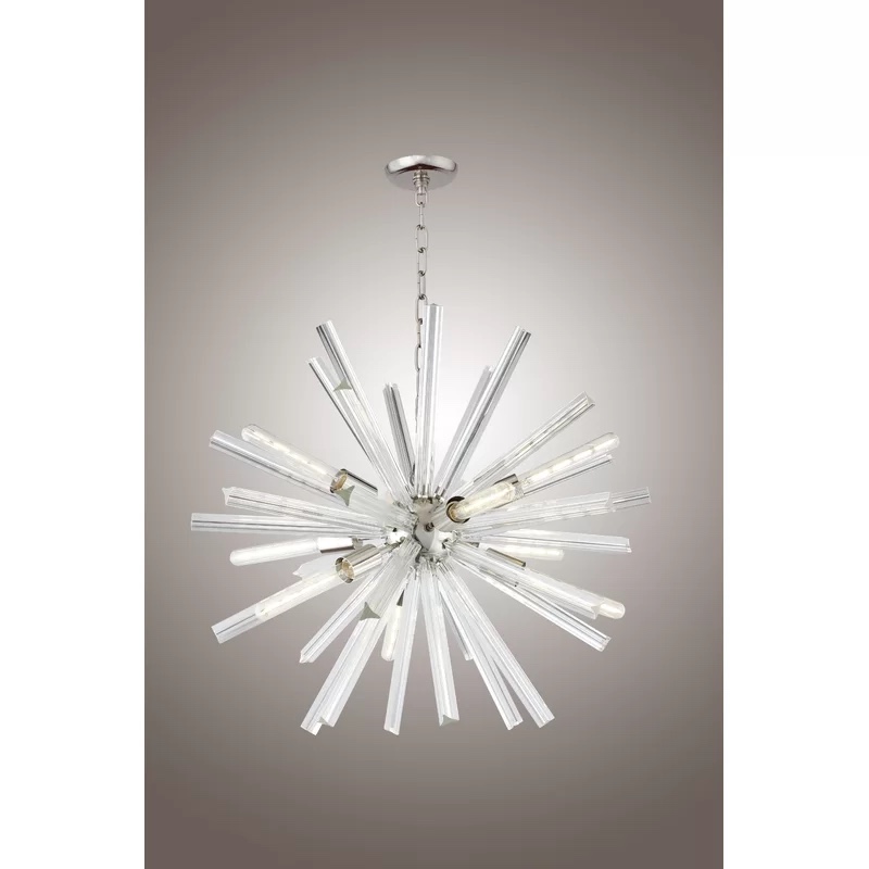 Jocelyn 9 - Light Artois Burst Sputnik Sphere Crystal Chandelier