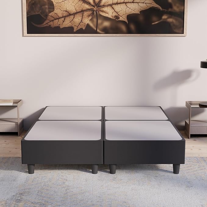 SIMILAR TO STOCK PHOTO 8" Wood Foldable Box Spring/Foundation With Legs ...