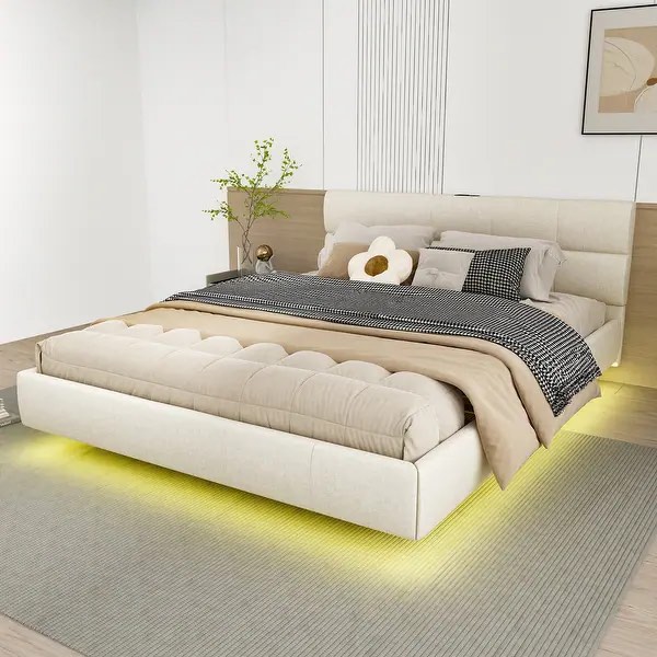 Jareal Upholstered Panel Bed