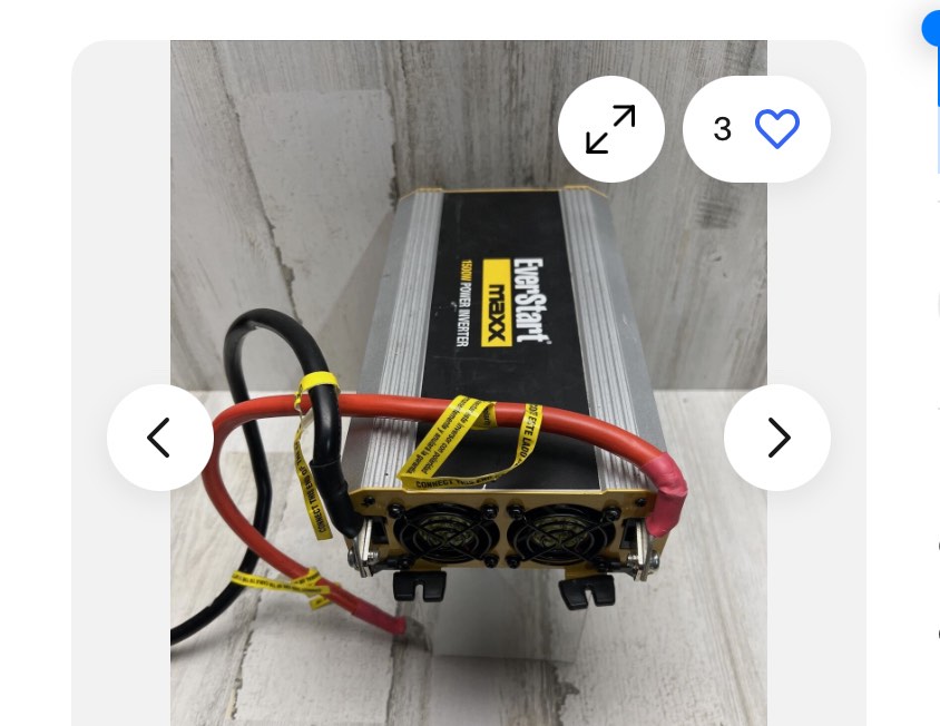EverStart Maxx 1500W Power Inverter PC1500E