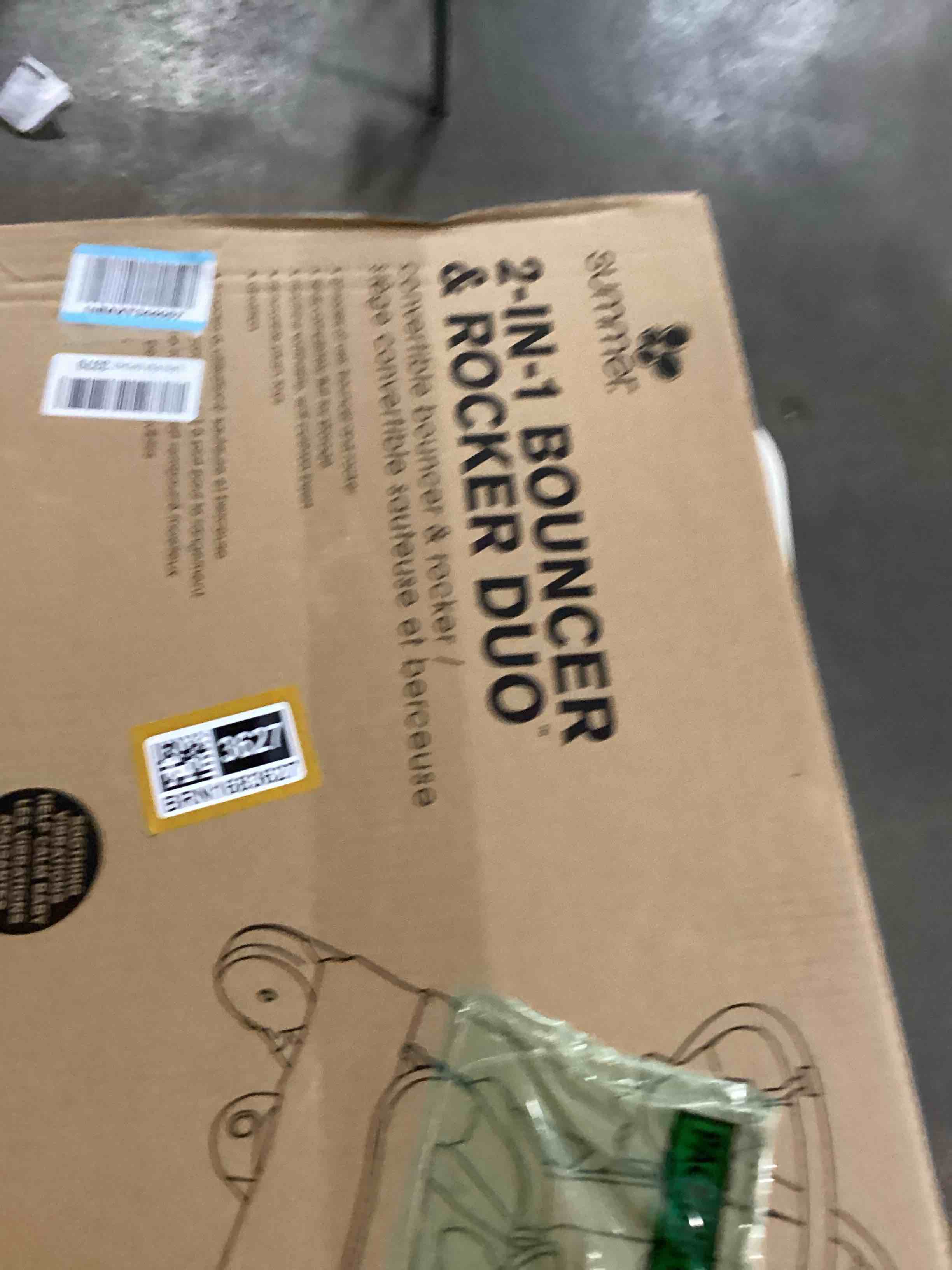 Summer Infant 2-in-1 Bouncer & Rocker Duo (Gray and Teal) Convenient ...