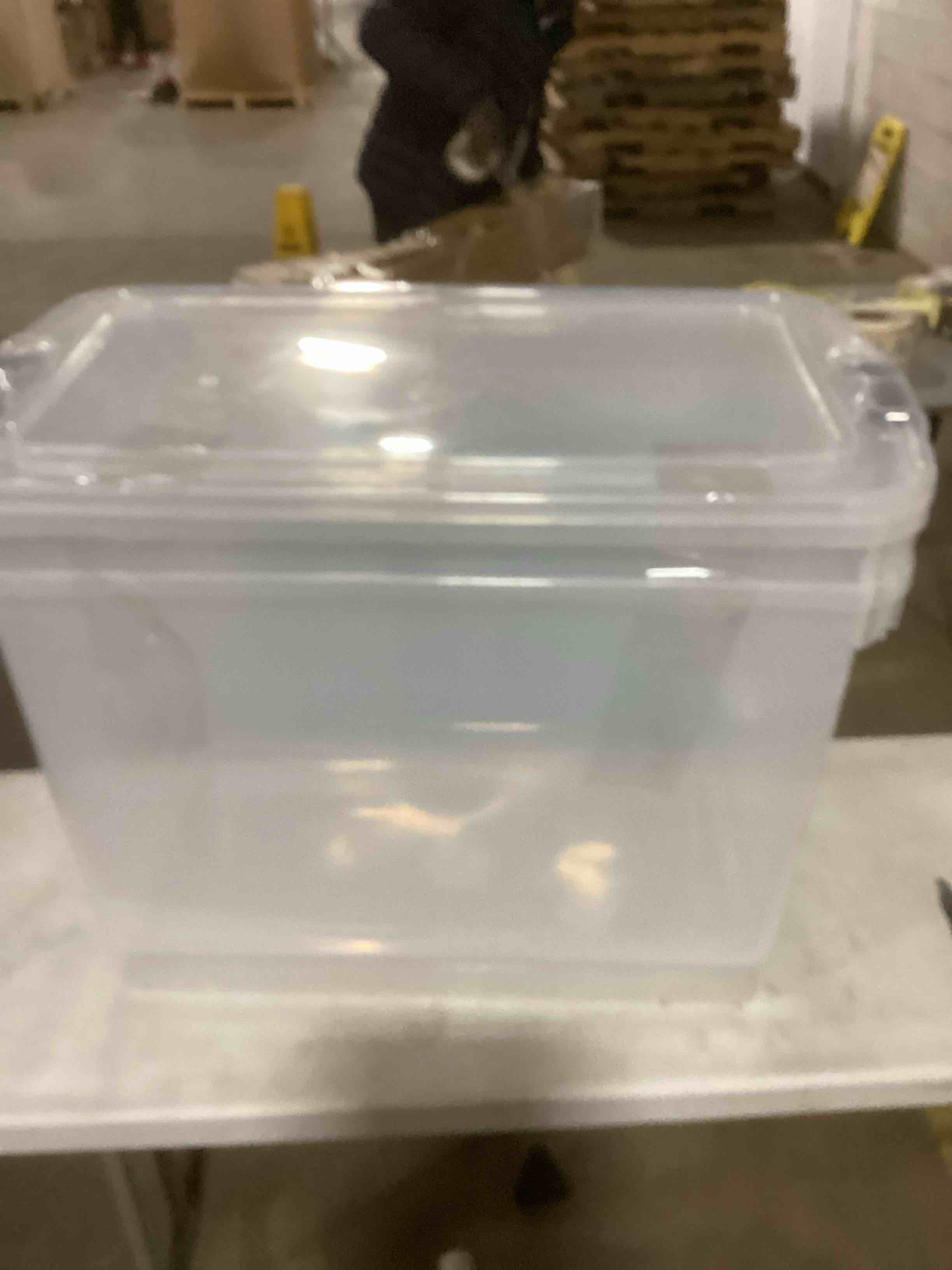 HOMZ 3450CLGRDC.02 Clear Storage Container with lid, 112 Quart (2 Pack ...