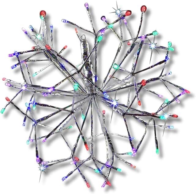 Platinum LED Shimmer Sphere Plug-in Lighted Trees & Branches