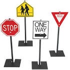 Traffic Signs ( Yield- Stop- One Way- School Crossing) 4 pieces