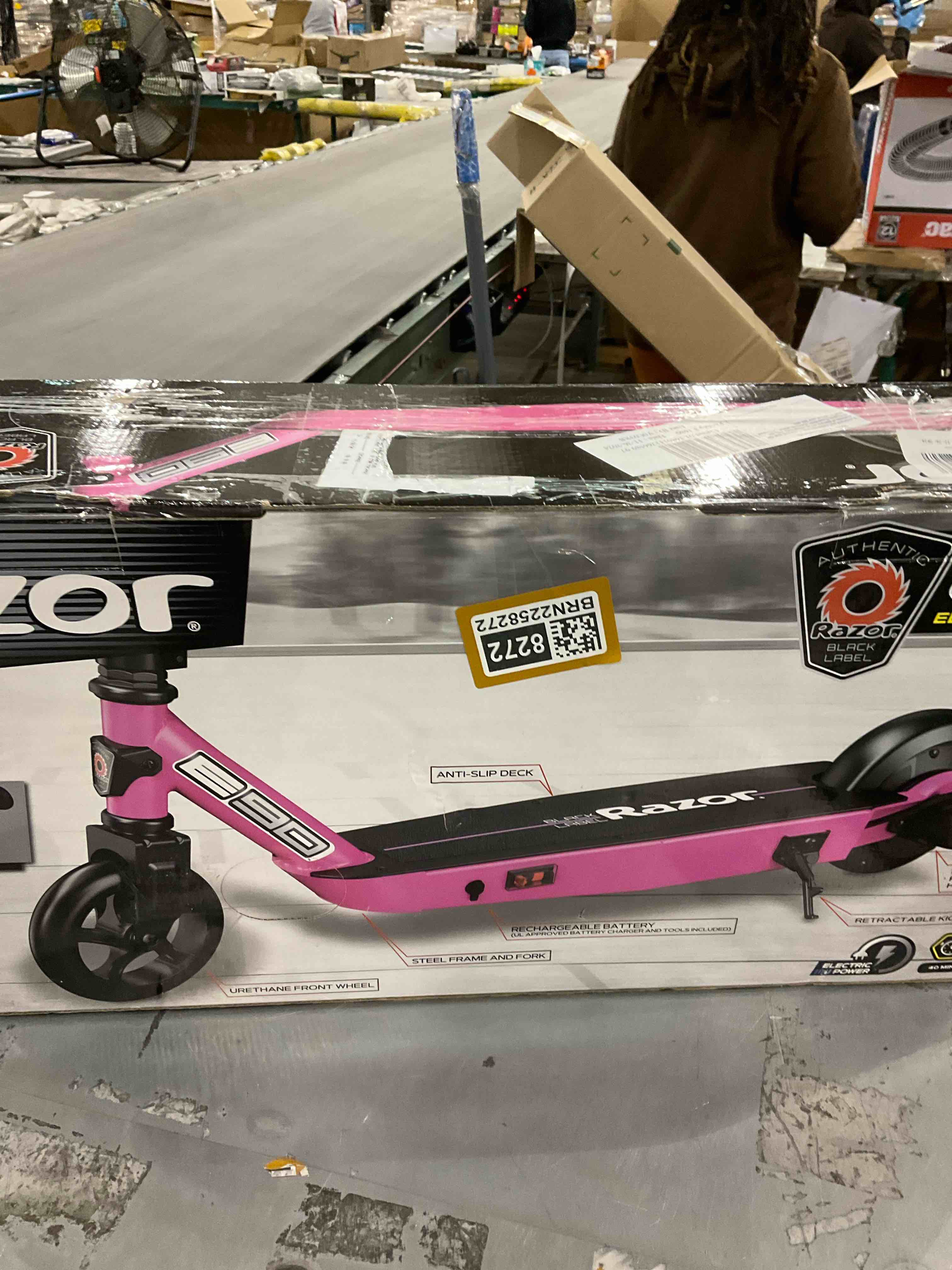 Razor Black Label E90 Electric Scooter - Pink for Child Ages 8+ and up ...