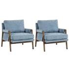 Brayven Accent Chair - 30" Wide Scandinavian Style Plush Fabric Cushion ...