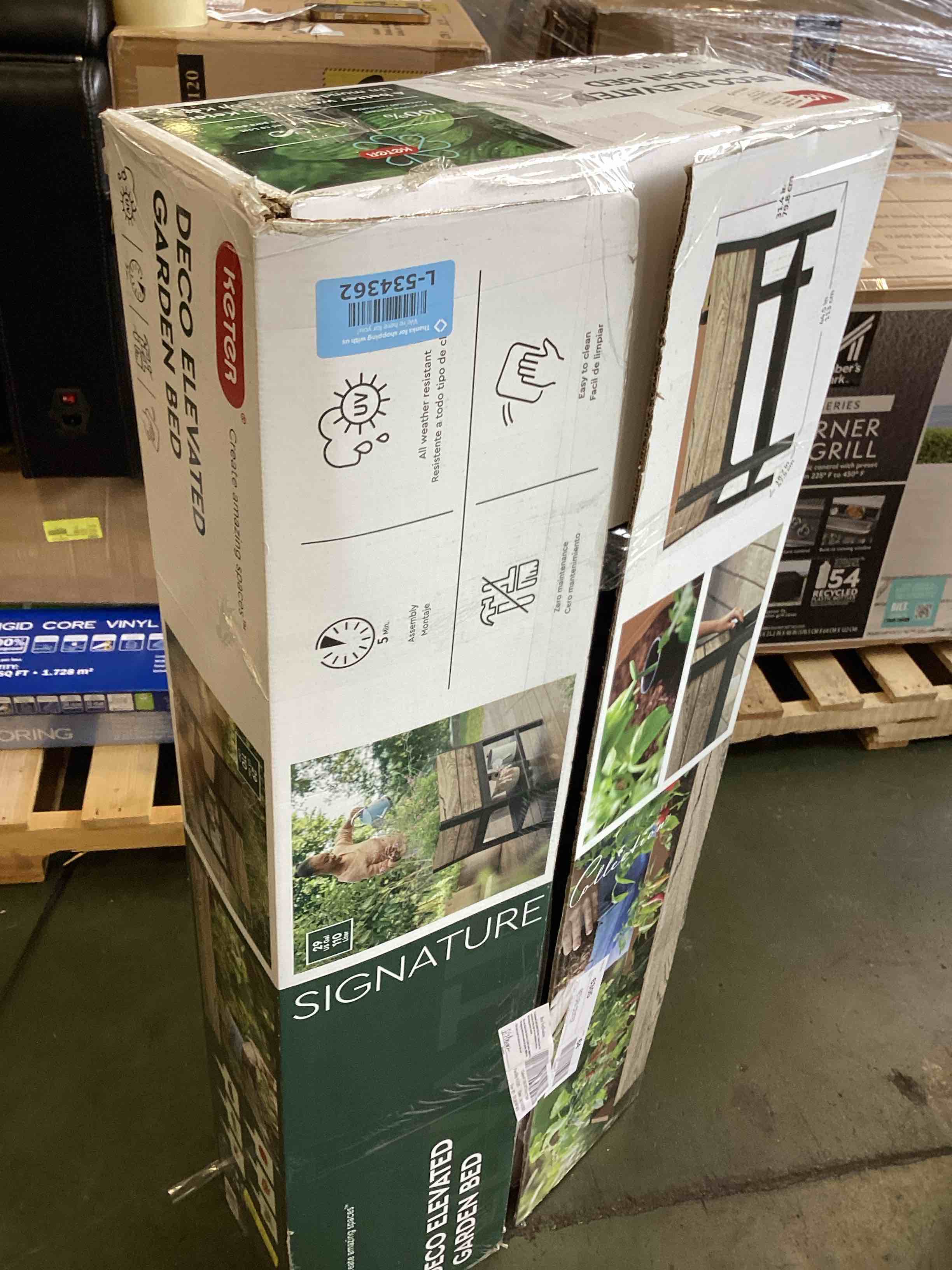 Keter Signature Collection 29 Gal. Resin Elevated Garden Bed