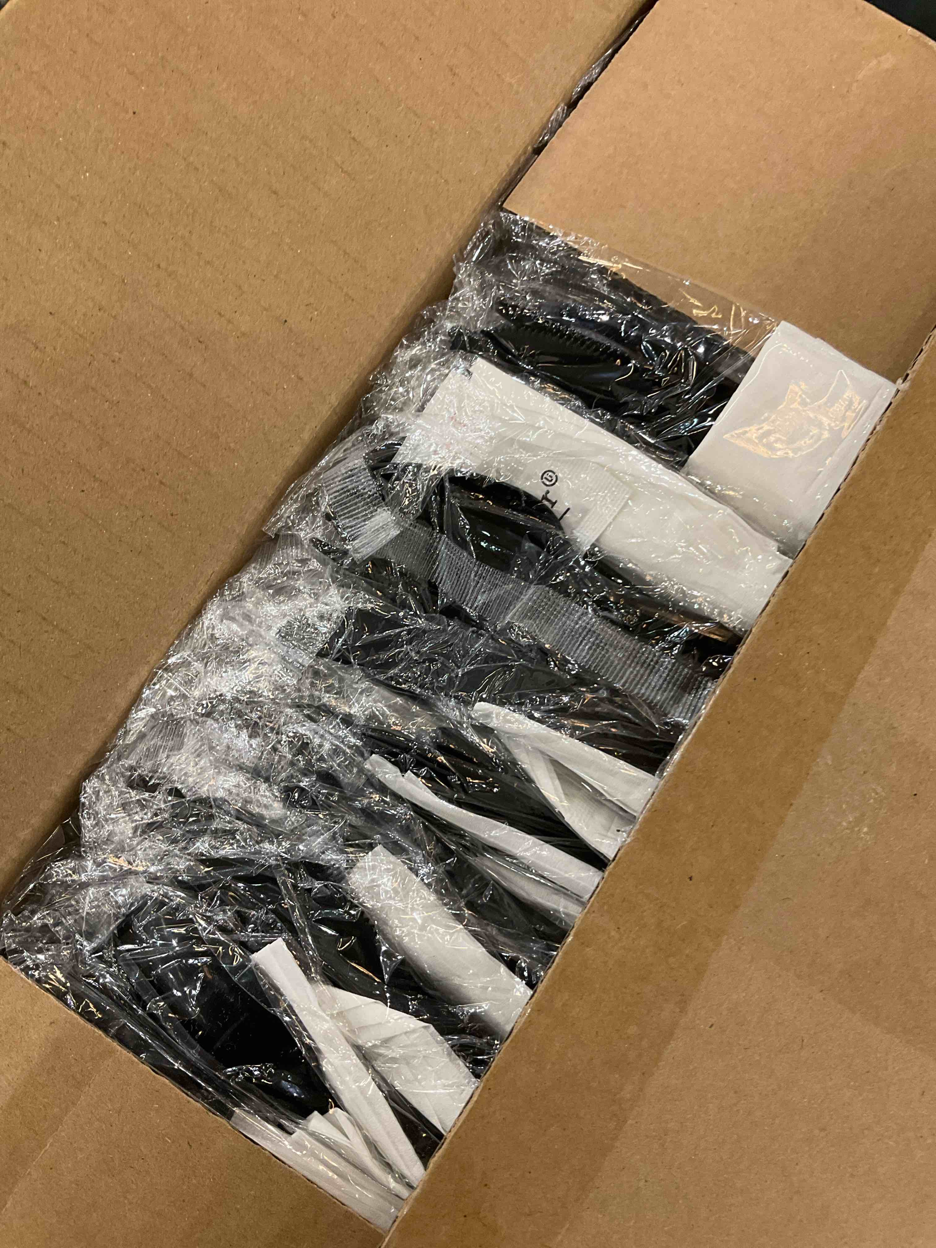 250 Plastic Cutlery Packets - Knife Fork Spoon Napkin Salt Pepper Sets ...