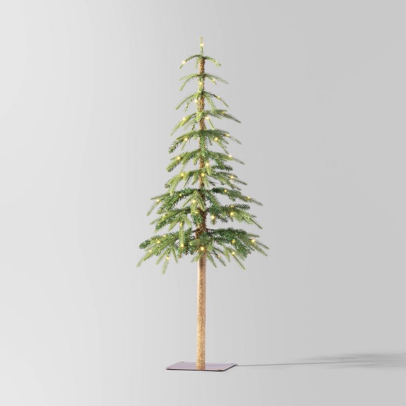 4’ Lighted Alpine Balsam Tree