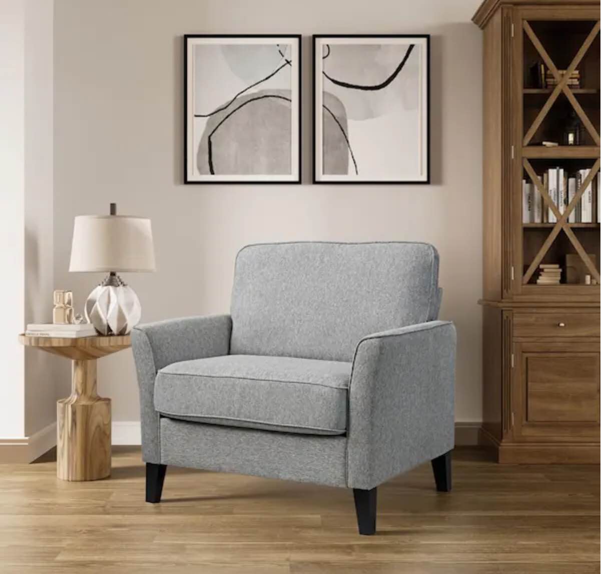 131A008LTG WALTER CHAIR LIGHT GREY