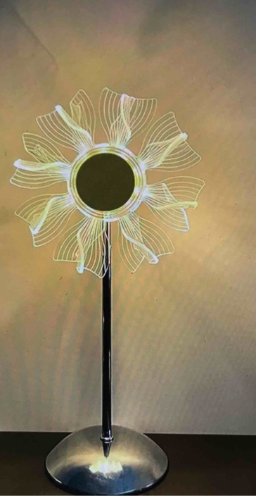 Desktop Decoration Ambient Table Lamp Acrylic Night Lamp Sunflower ...