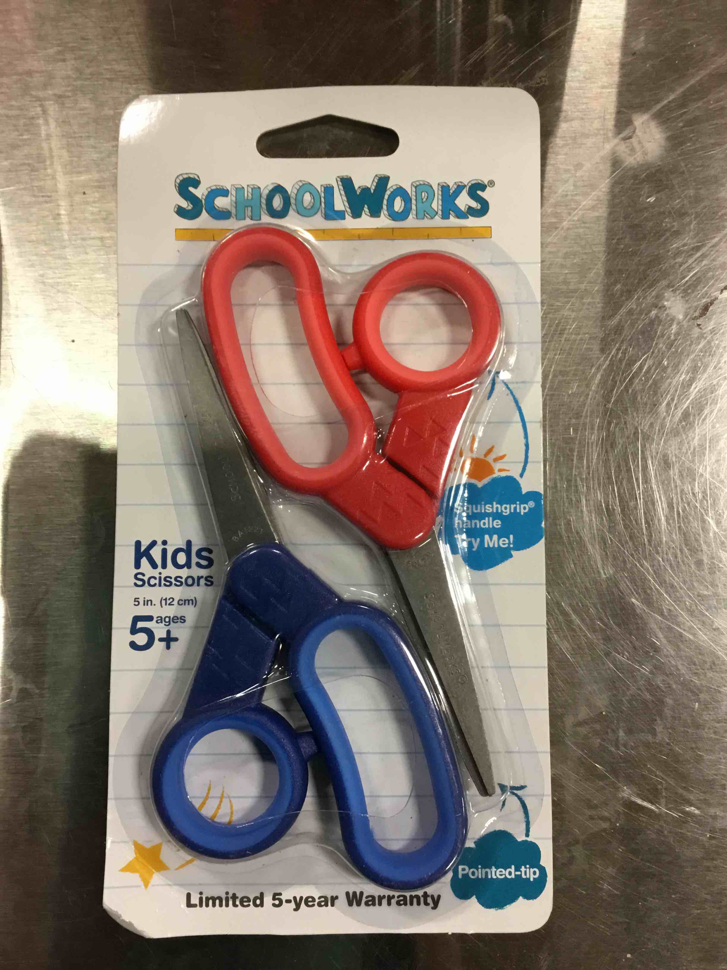 Schoolworks 5 Inch Pointed-tip Kids Scissors, 2 Pack, Color Received ...
