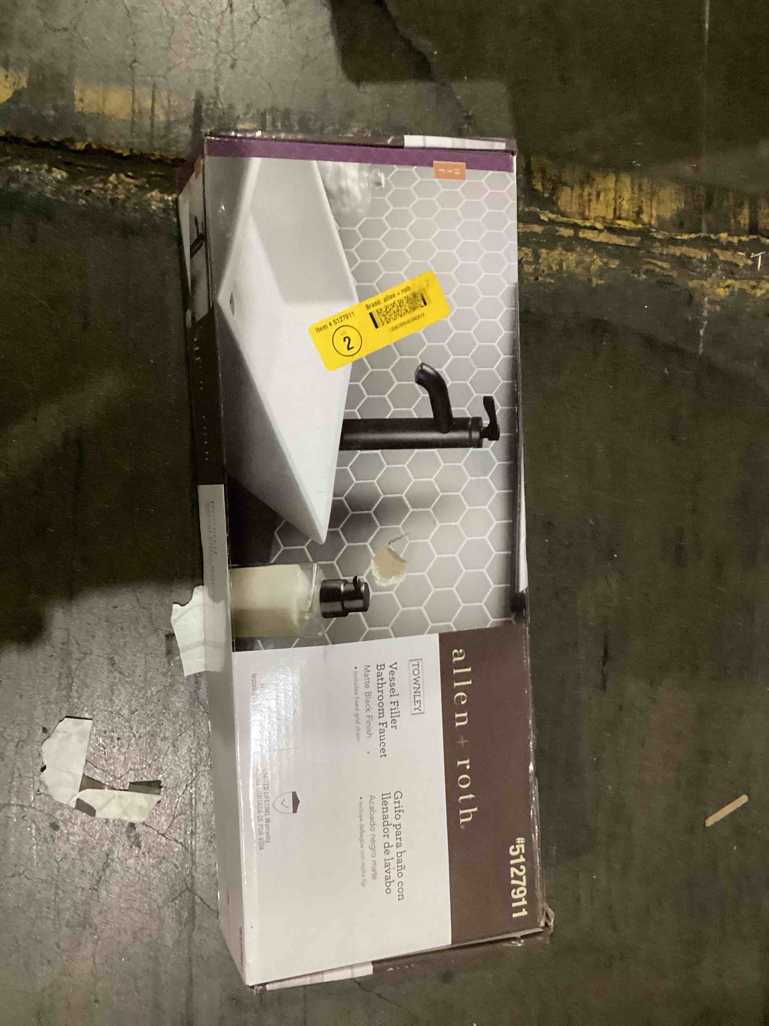 allen + roth Townley Matte Black Vessel 1-Handle WaterSense Bathroom ...