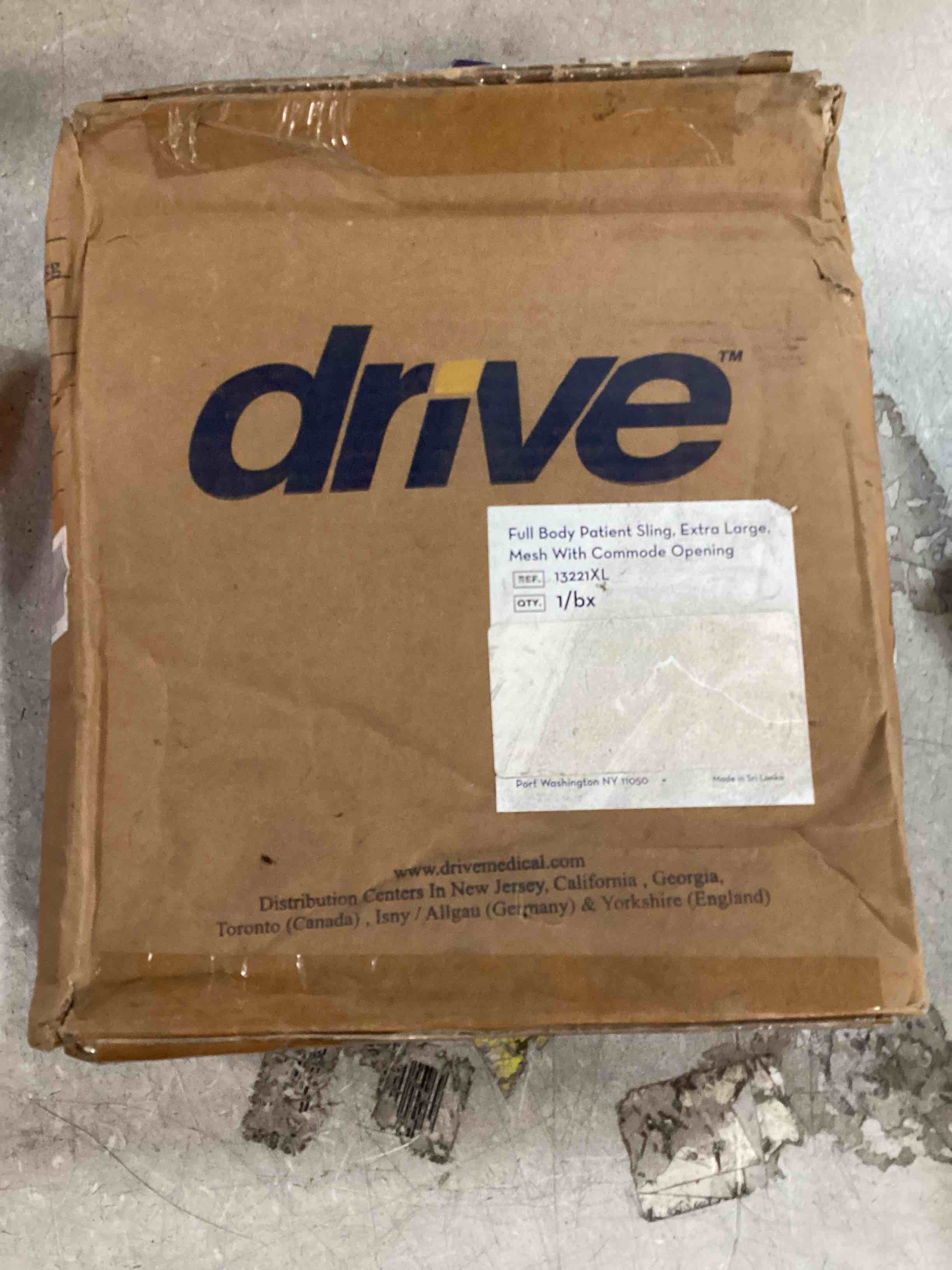 Drive Medical Full Body Patient Lift Sling, Mesh with Commode Cutout ...